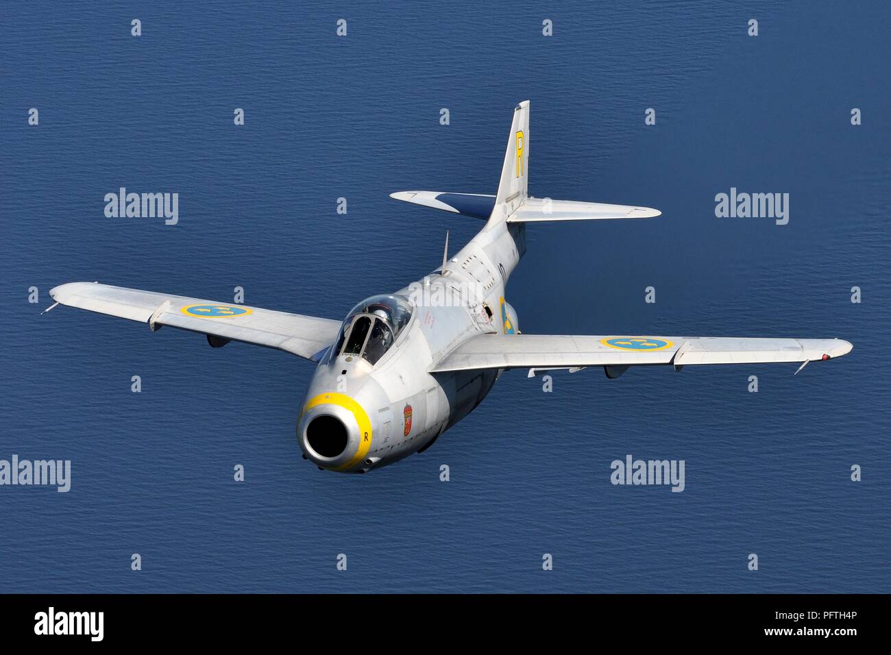 SAAB J-29F TUNNAN OF THE SWEDISH AIR FORCE HISTORIC FLIGHT Stock Photo ...