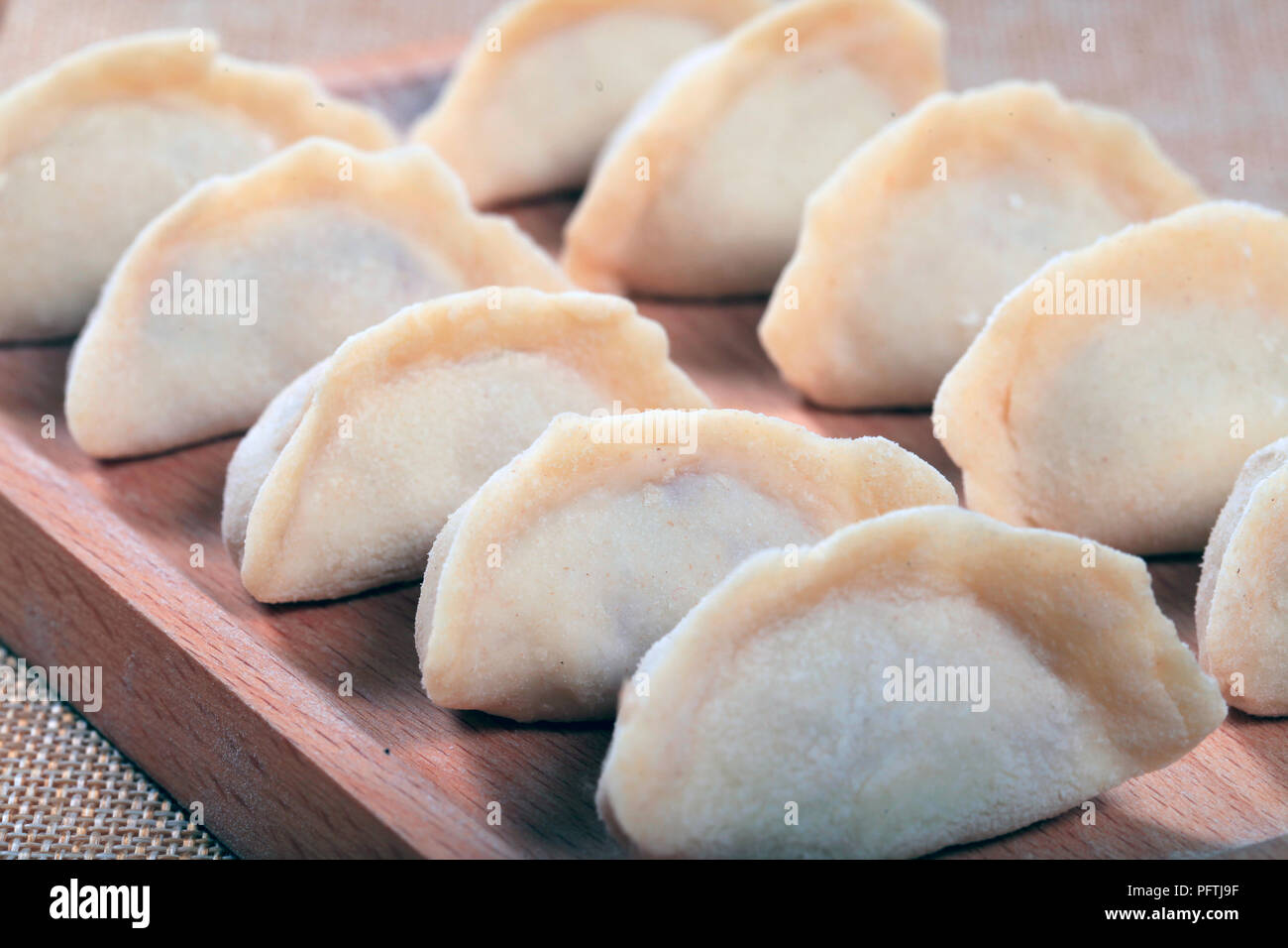Chinese dumplings for dinner. Traditional Chinese cuisine Stock Photo ...