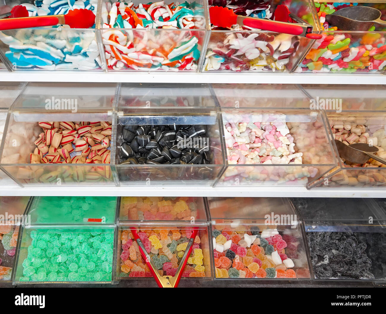 A mixture of colorful sugar candy sweets Stock Photo - Alamy