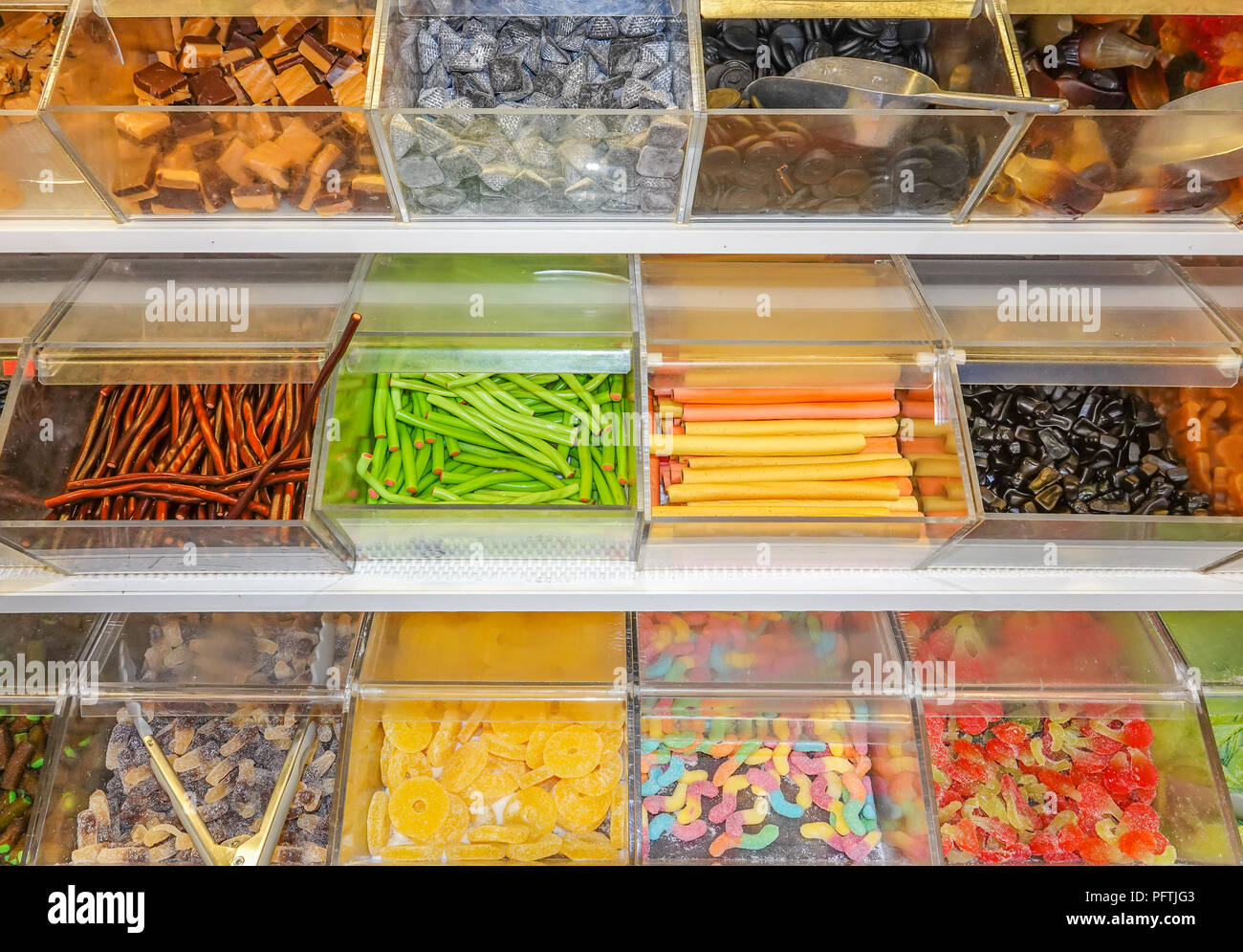 A mixture of colorful sugar candy sweets Stock Photo - Alamy
