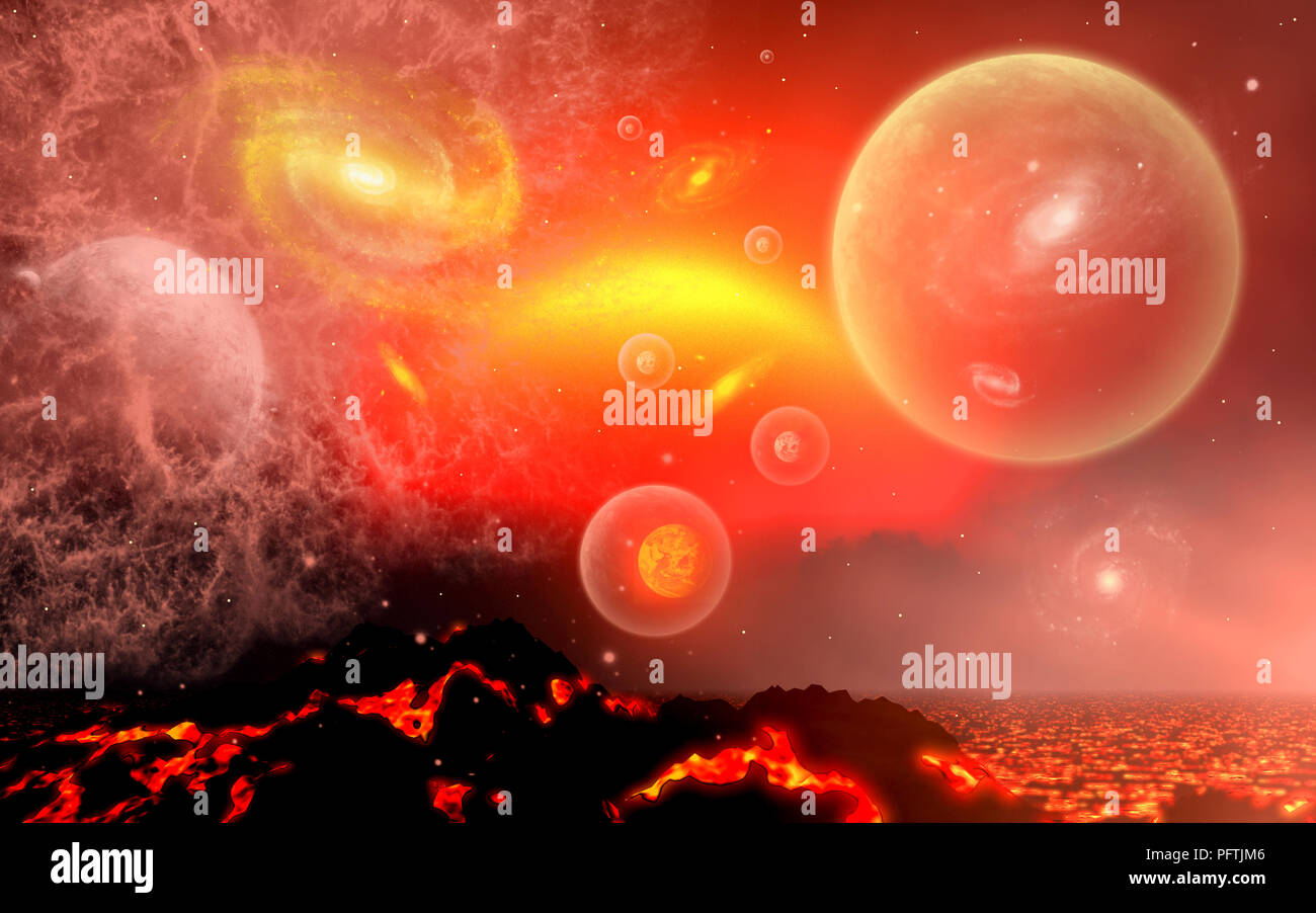 Multi Dimensional Universes Stock Photo - Alamy