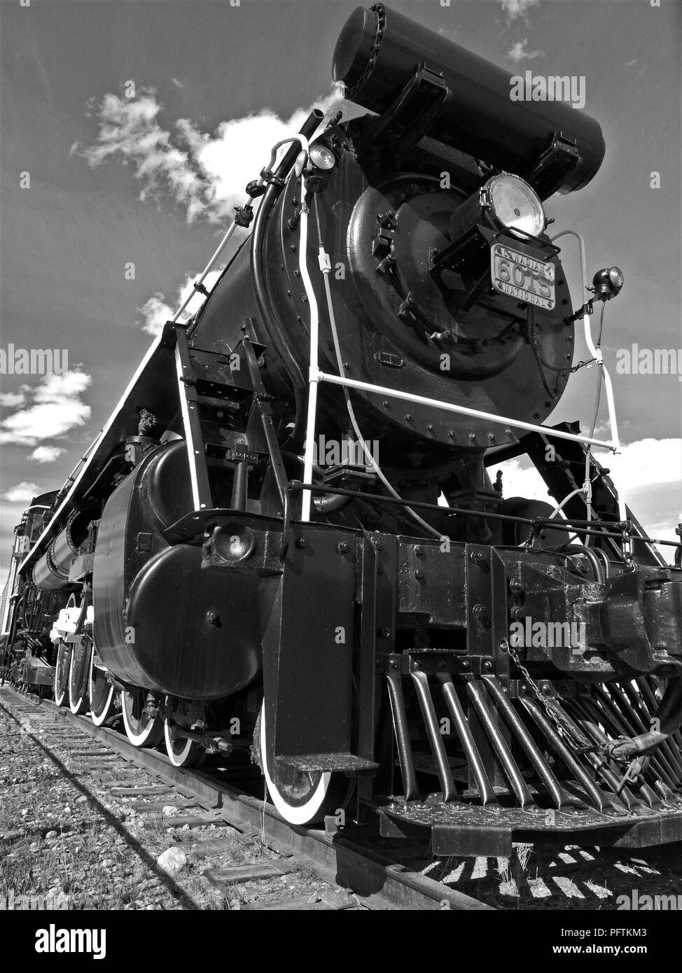 Steam Locomotive. Jasper Town Centre, Alberta, Canada Stock Photo - Alamy