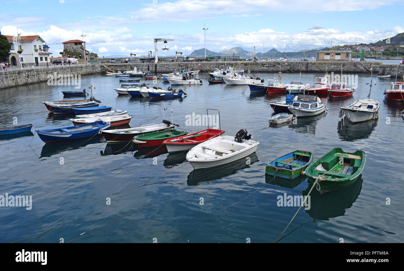 Port of Castro Urdiales, Cantabria Spain Stock Photo - Alamy