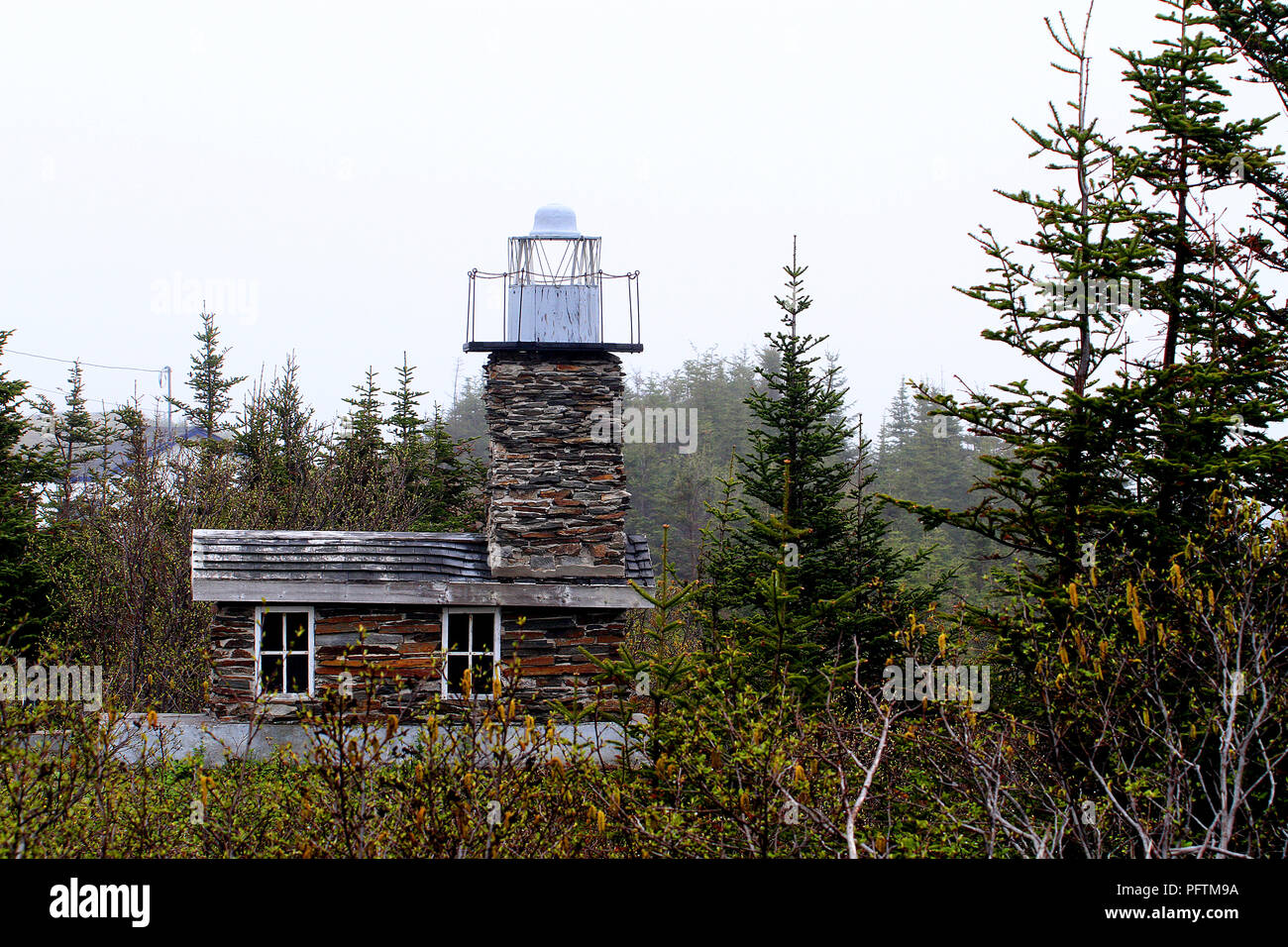 Lighthouse shack near Village of Diamond Cove, Newfoundland, Canada ...