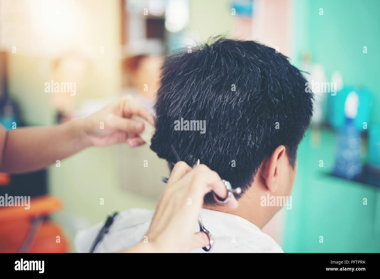Hair Stylist Cutting Stock Photos & Hair Stylist Cutting Stock Images ...