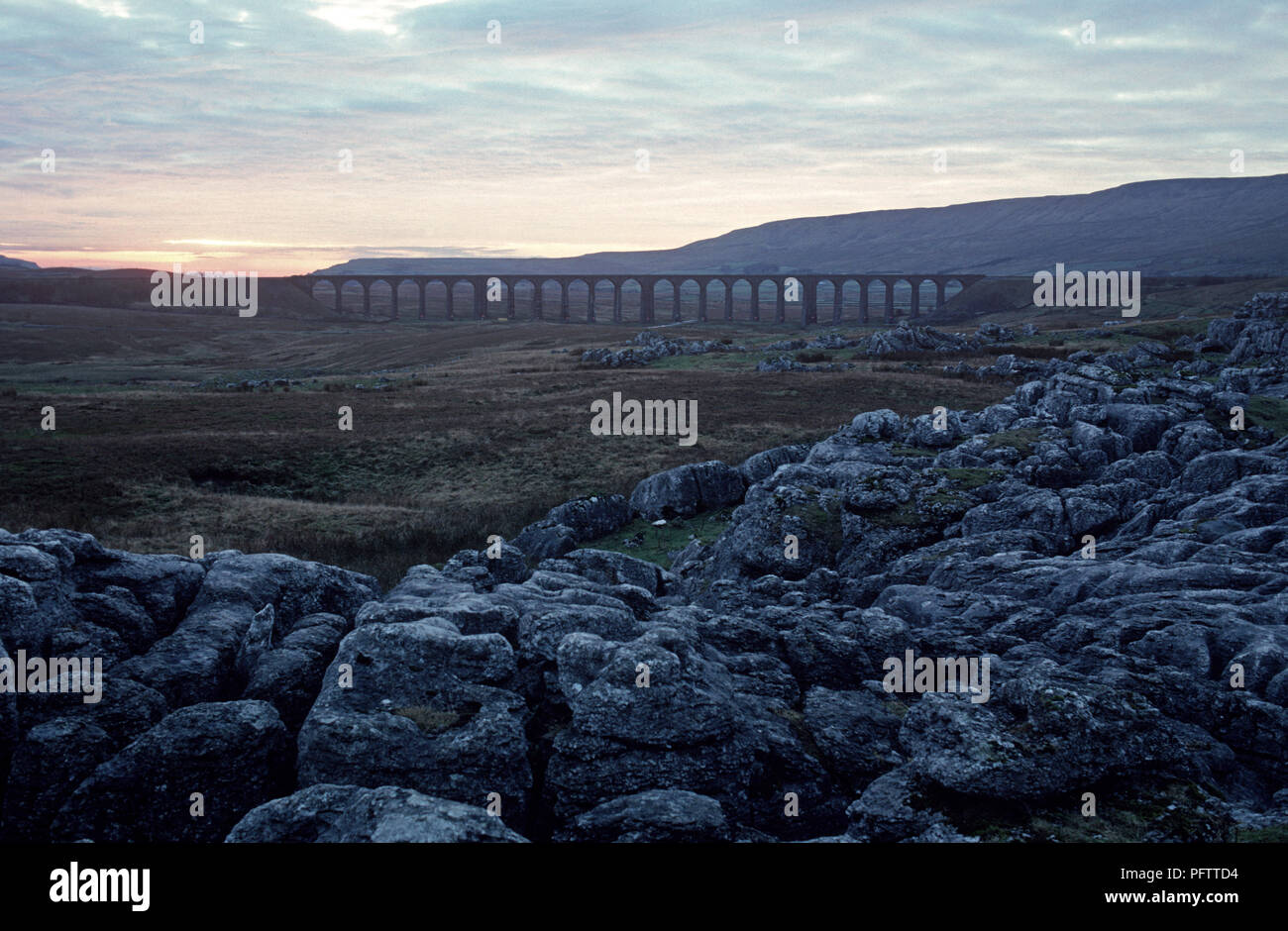 Ribblehead Viaduct on the British Rail Settle to Carlisle railway line ...