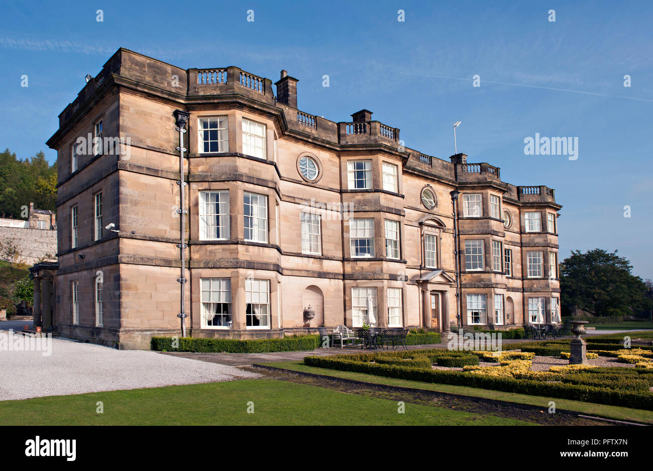 The Hassop Hall Hotel in the picturesque village of Hassop near ...