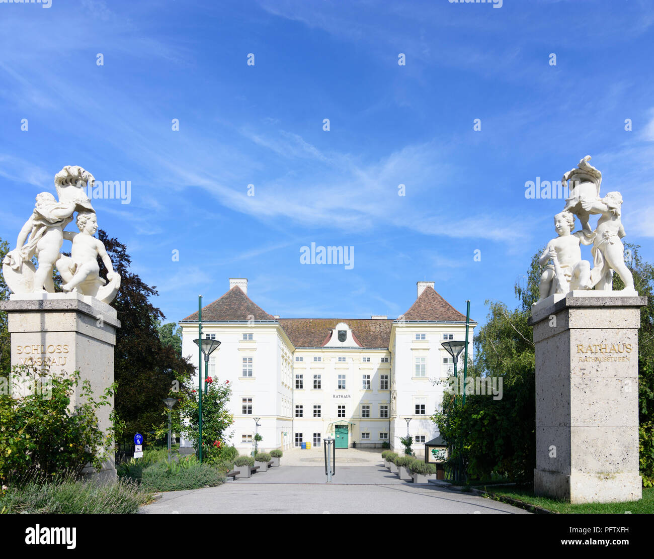 Bad Vöslau: castle Schloss Vöslau, today Town Hall, Wienerwald, Vienna ...