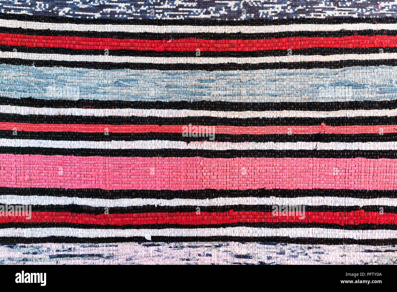 Textile in retro Ukrainian style, colorful background, closeup Stock ...