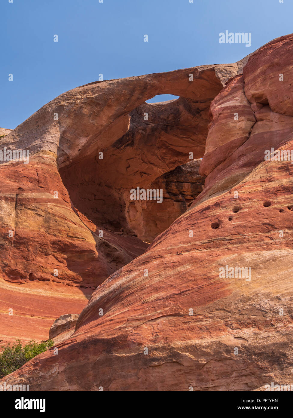 Hole in the Bridge Arch, Rattlesnake Canyon, Black Ridge Wilderness ...