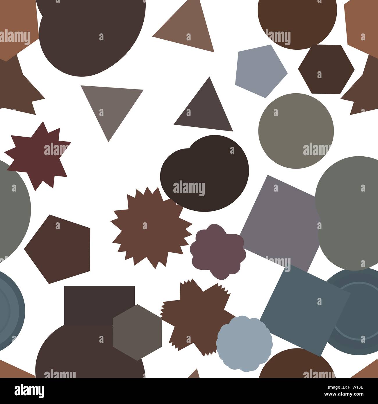 Seamless background abstract geometric mixed pattern for design. Vector ...