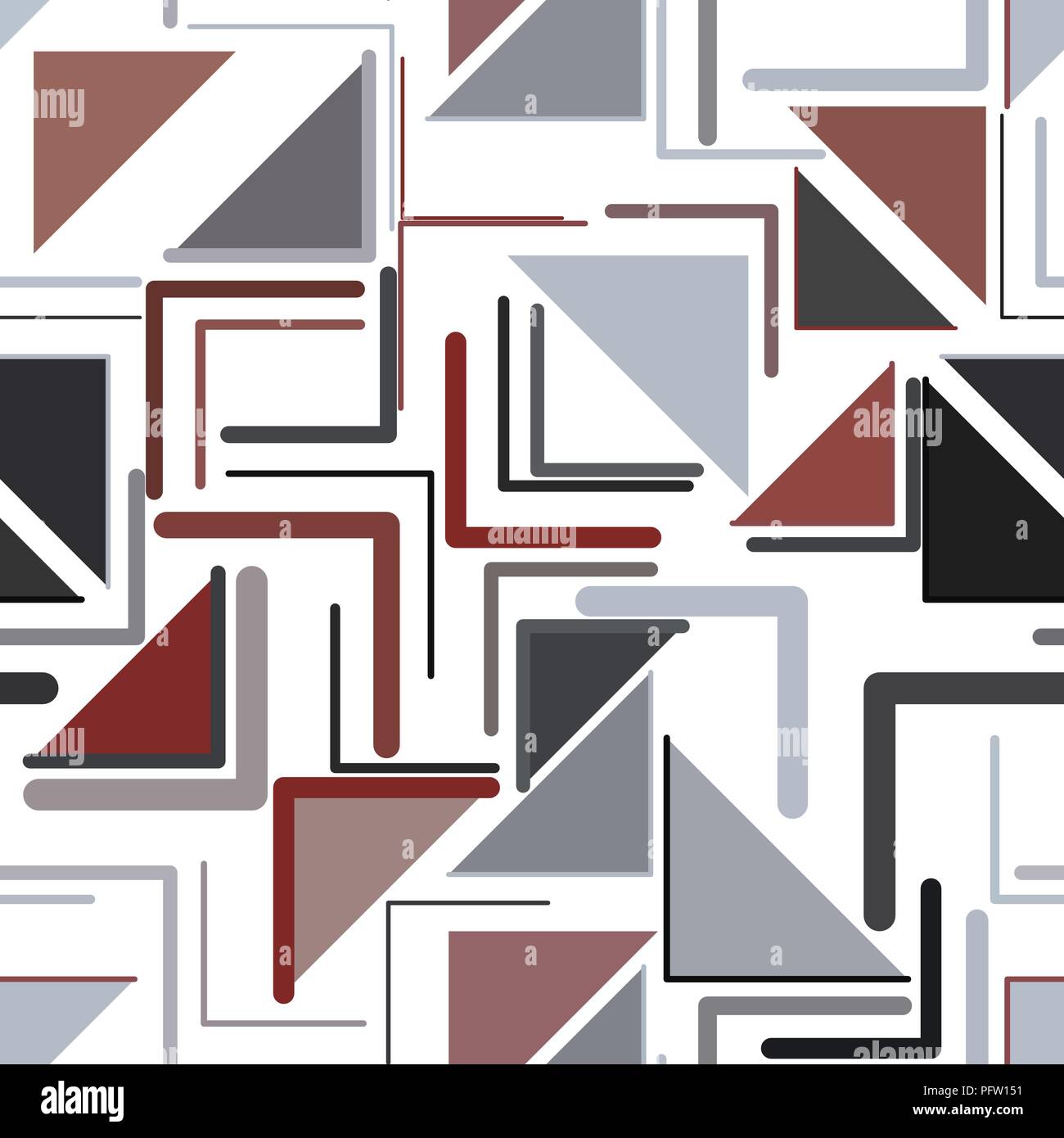 Seamless abstract conceptual geometric triangle lines pattern. Good for ...
