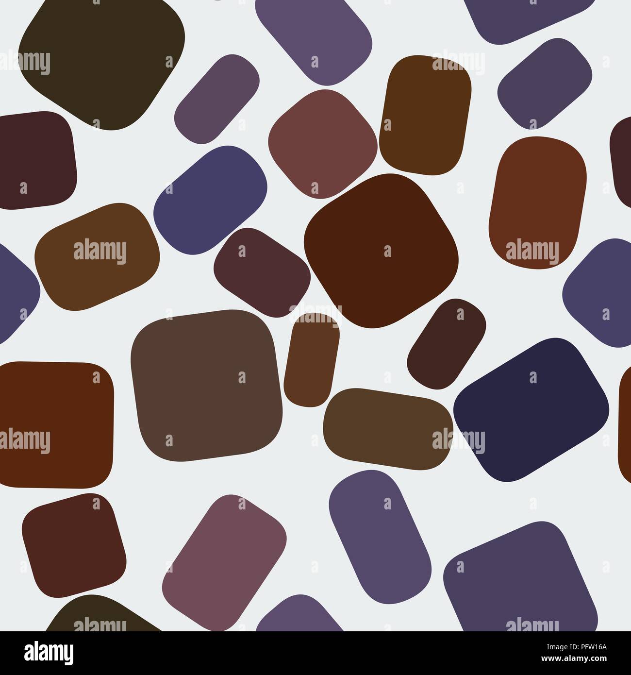 Seamless Abstract Conceptual Geometric Rounded Rectangle Pattern Good For Web Page Graphic