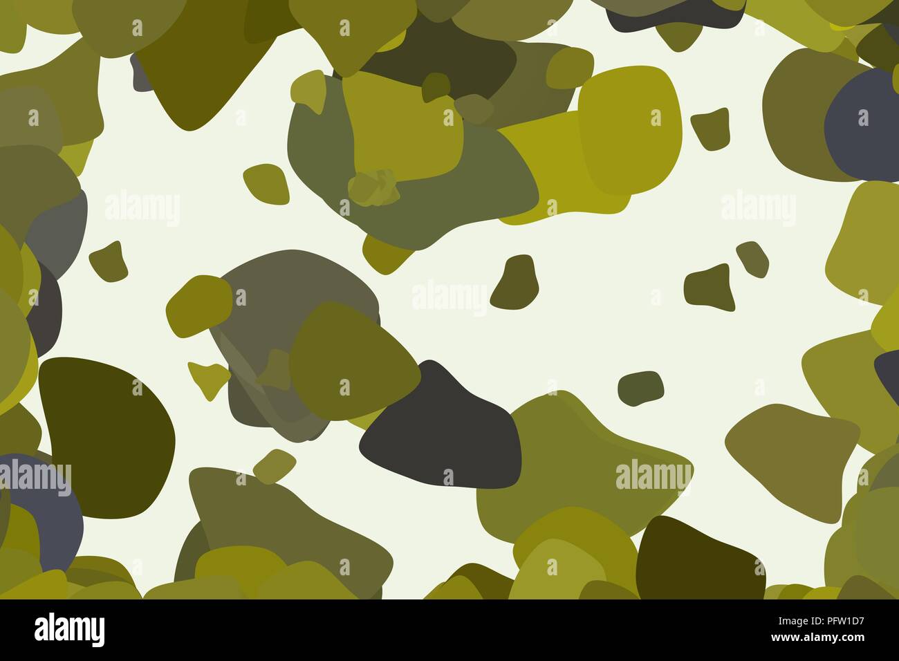 Abstract conceptual geometric random rounded shapes pattern. Good for ...