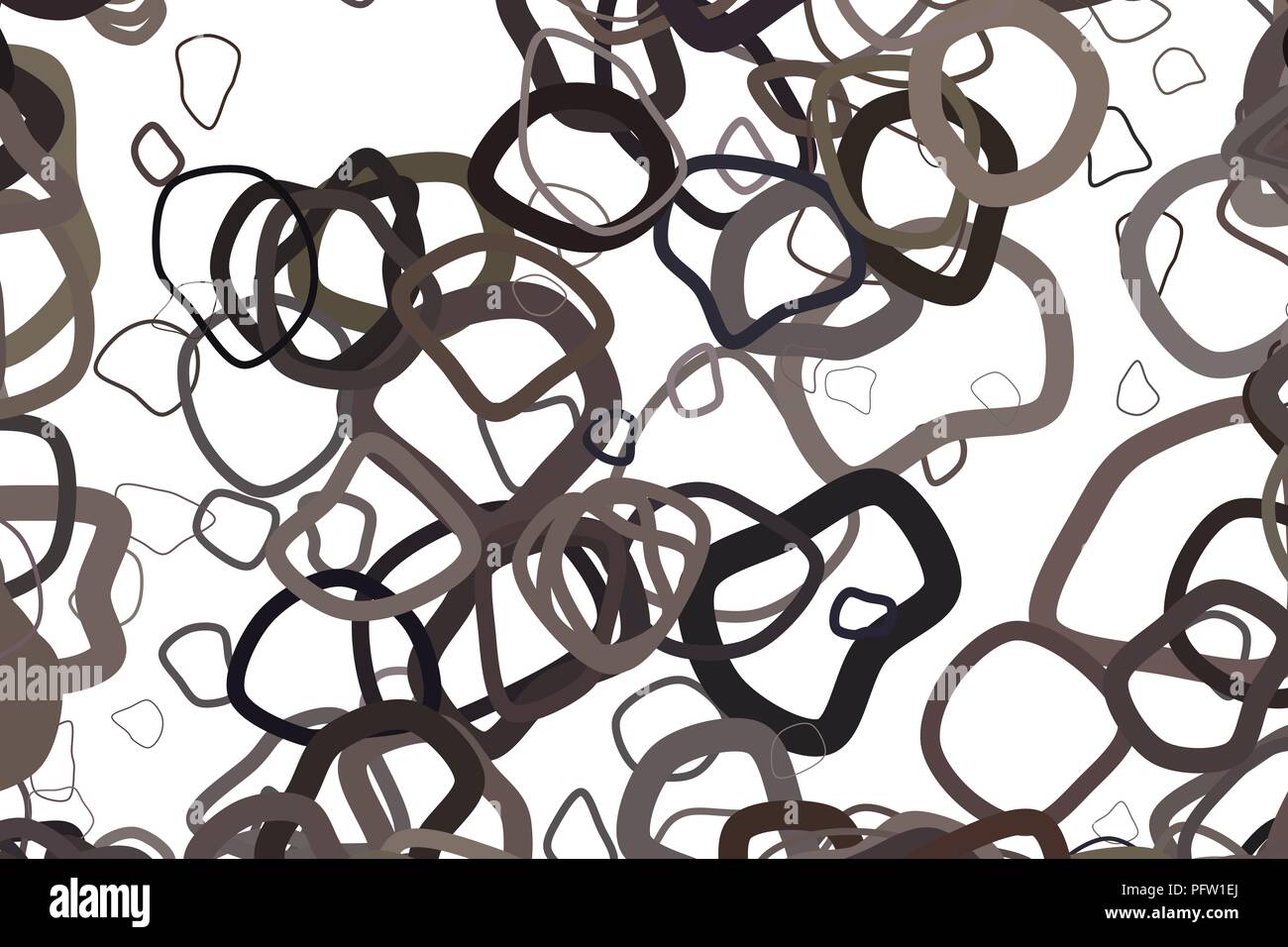 Abstract random rounded shapes geometric pattern, colorful & artistic ...