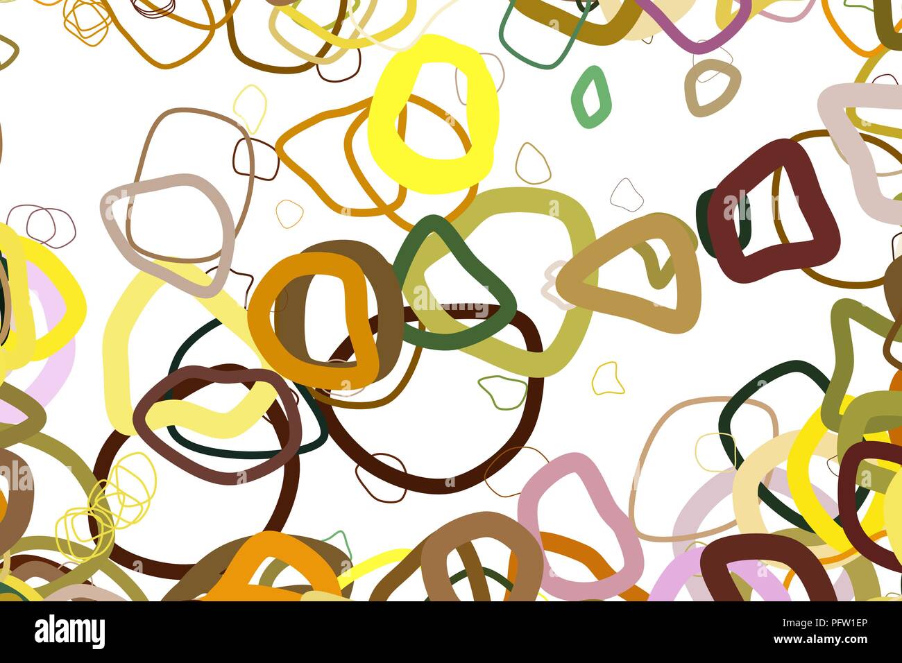 Shape of random rounded shapes, abstract geometric background pattern ...