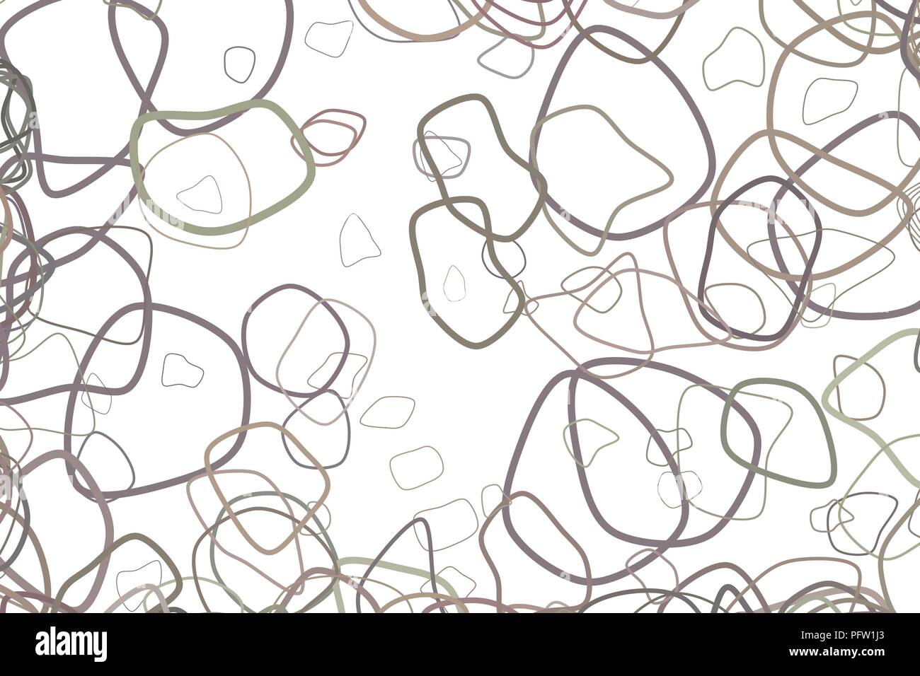 Abstract random rounded shapes geometric pattern, colorful & artistic ...