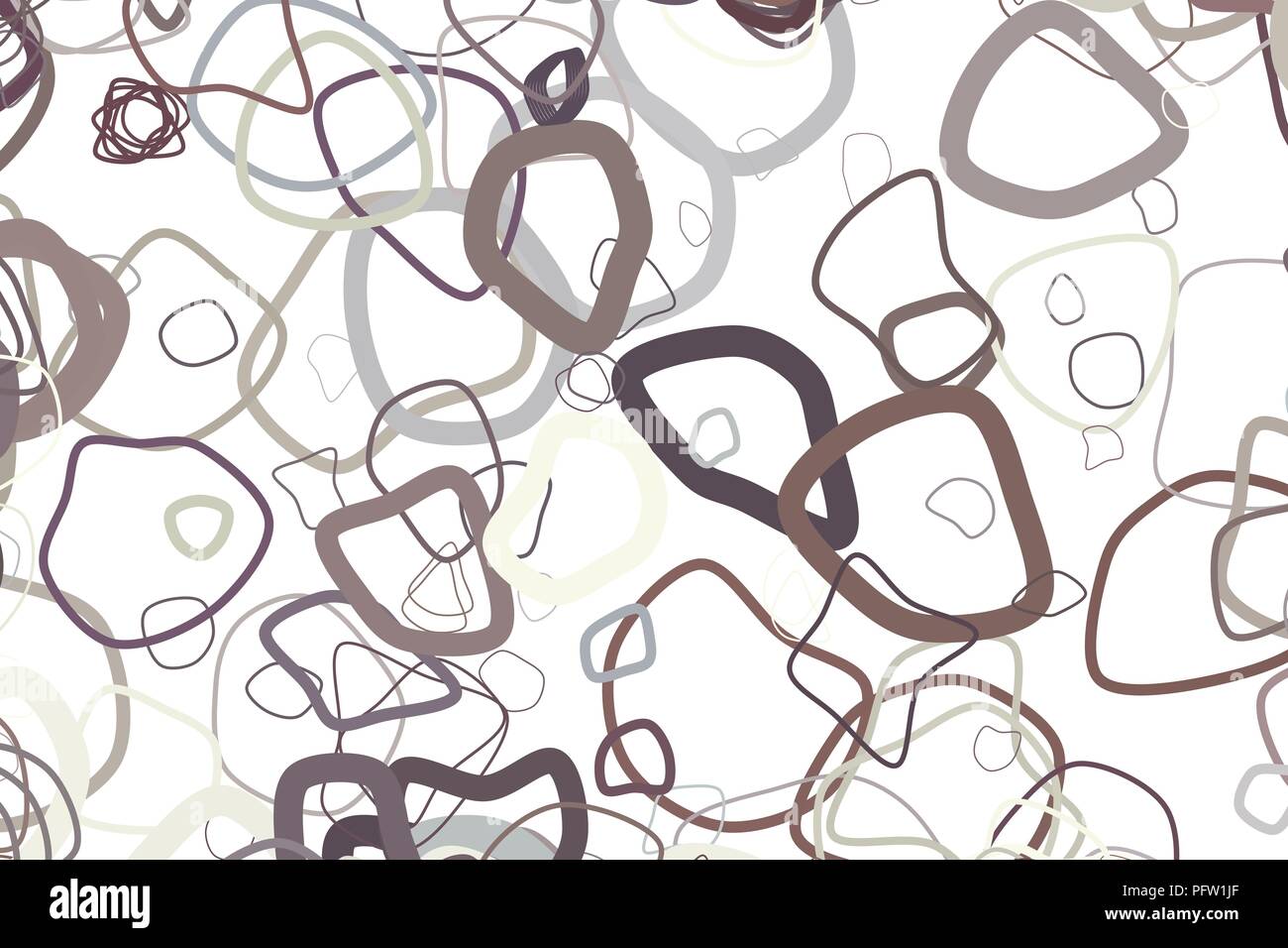 Abstract conceptual geometric random rounded shapes pattern. Good for ...