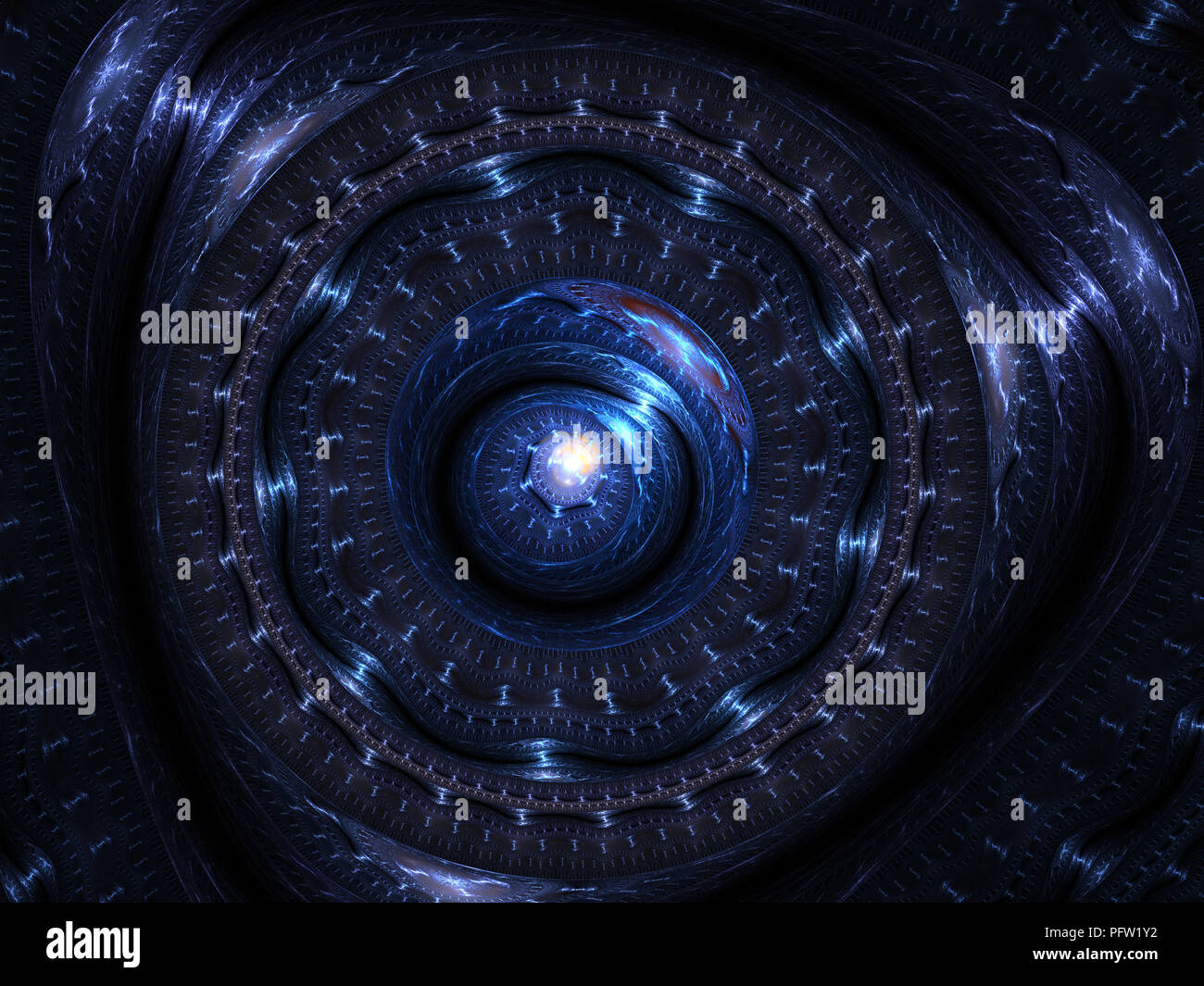 Modern fractal mechanical background. Time machine, digital artwork for ...