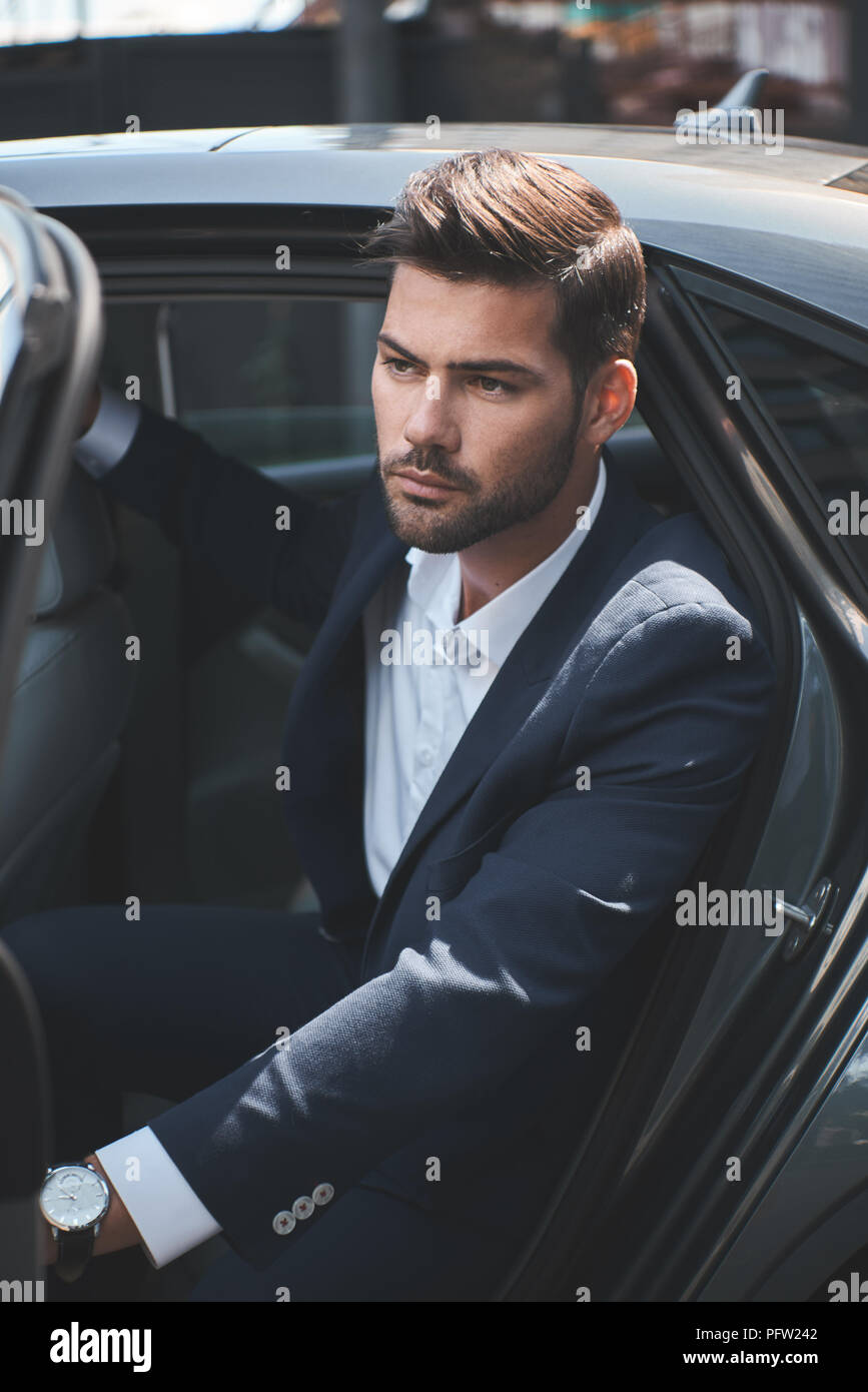 Coming out of a car hi-res stock photography and images - Alamy