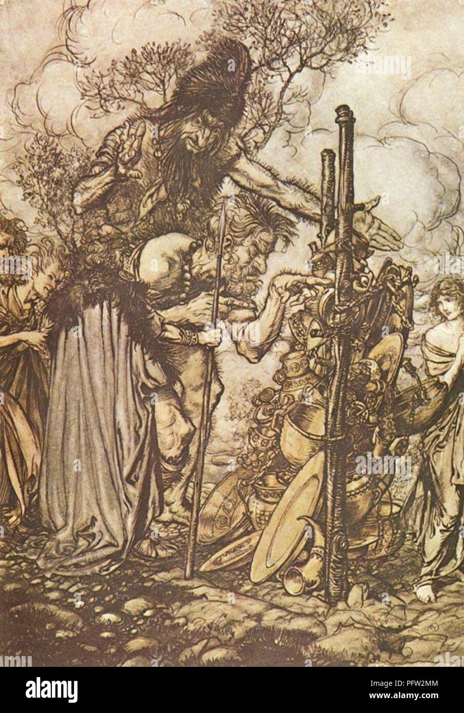 Vintage illustration by Arthur Rackham Stock Photo - Alamy