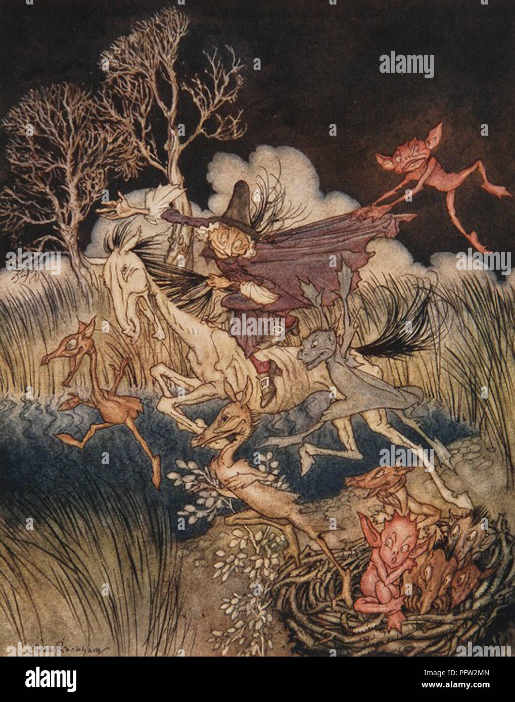 Vintage illustration by Arthur Rackham Stock Photo - Alamy