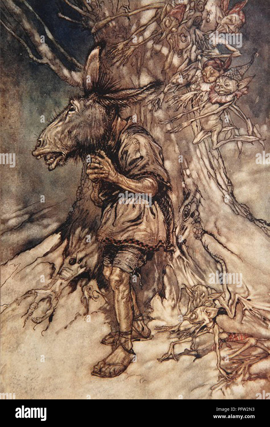 Vintage illustration by Arthur Rackham Stock Photo - Alamy