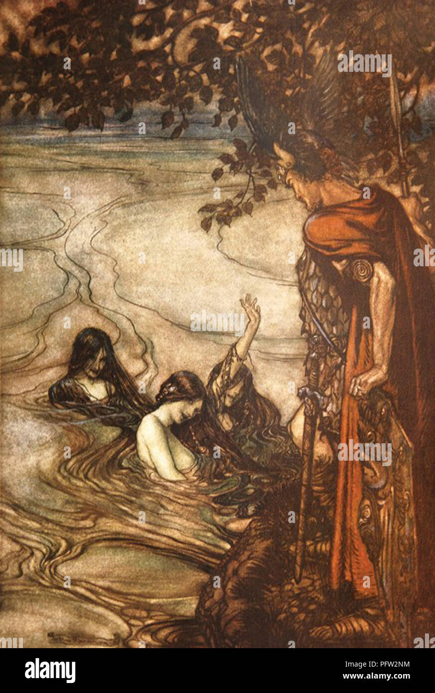 Vintage illustration by Arthur Rackham Stock Photo - Alamy