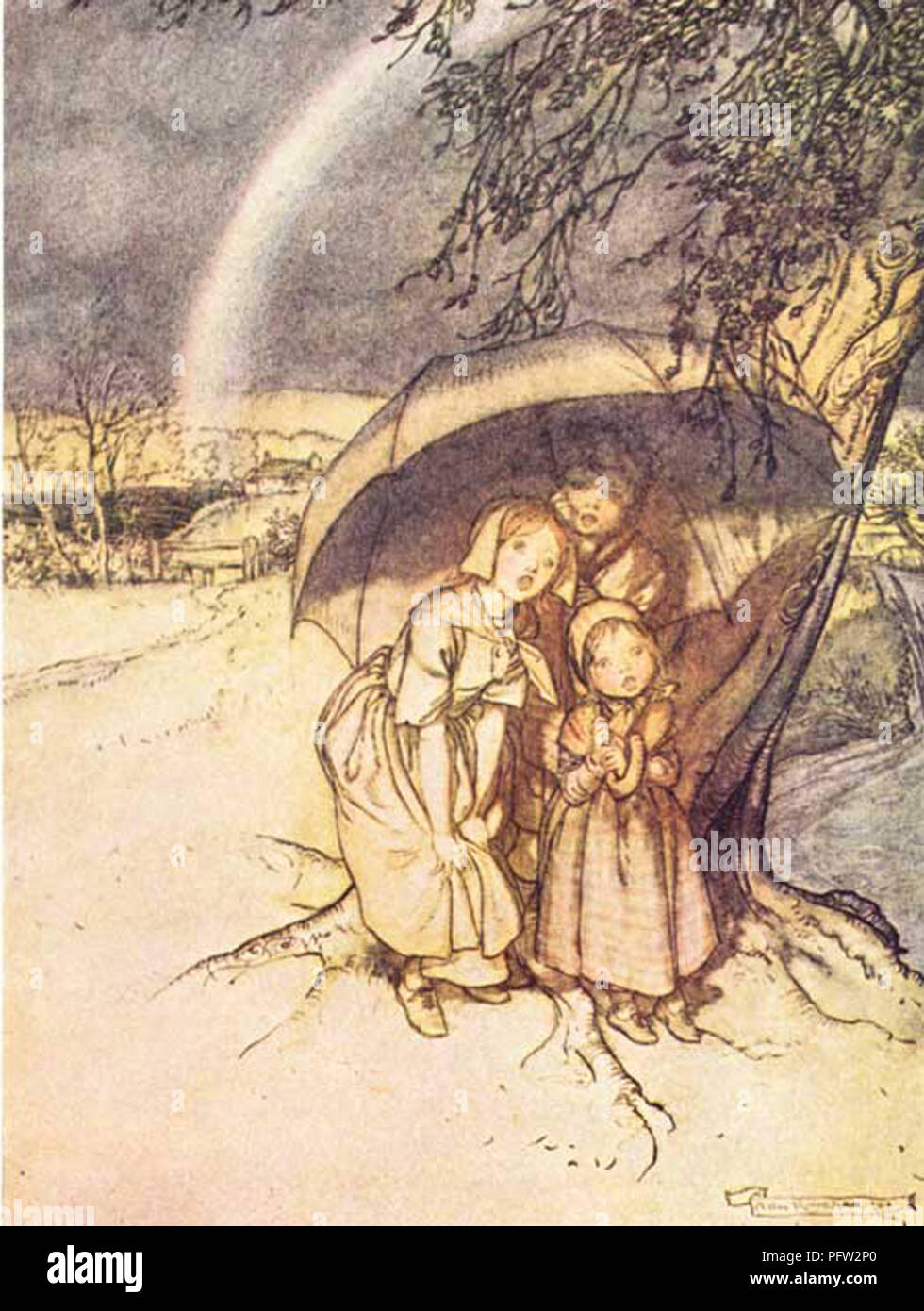 Vintage illustration by Arthur Rackham Stock Photo - Alamy