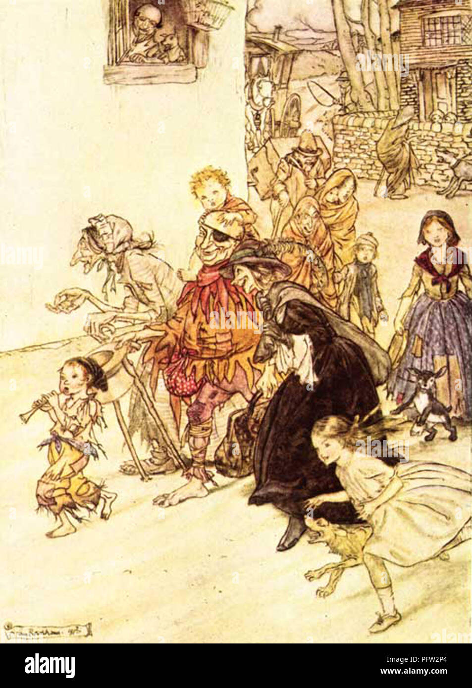 Vintage illustration by Arthur Rackham Stock Photo - Alamy