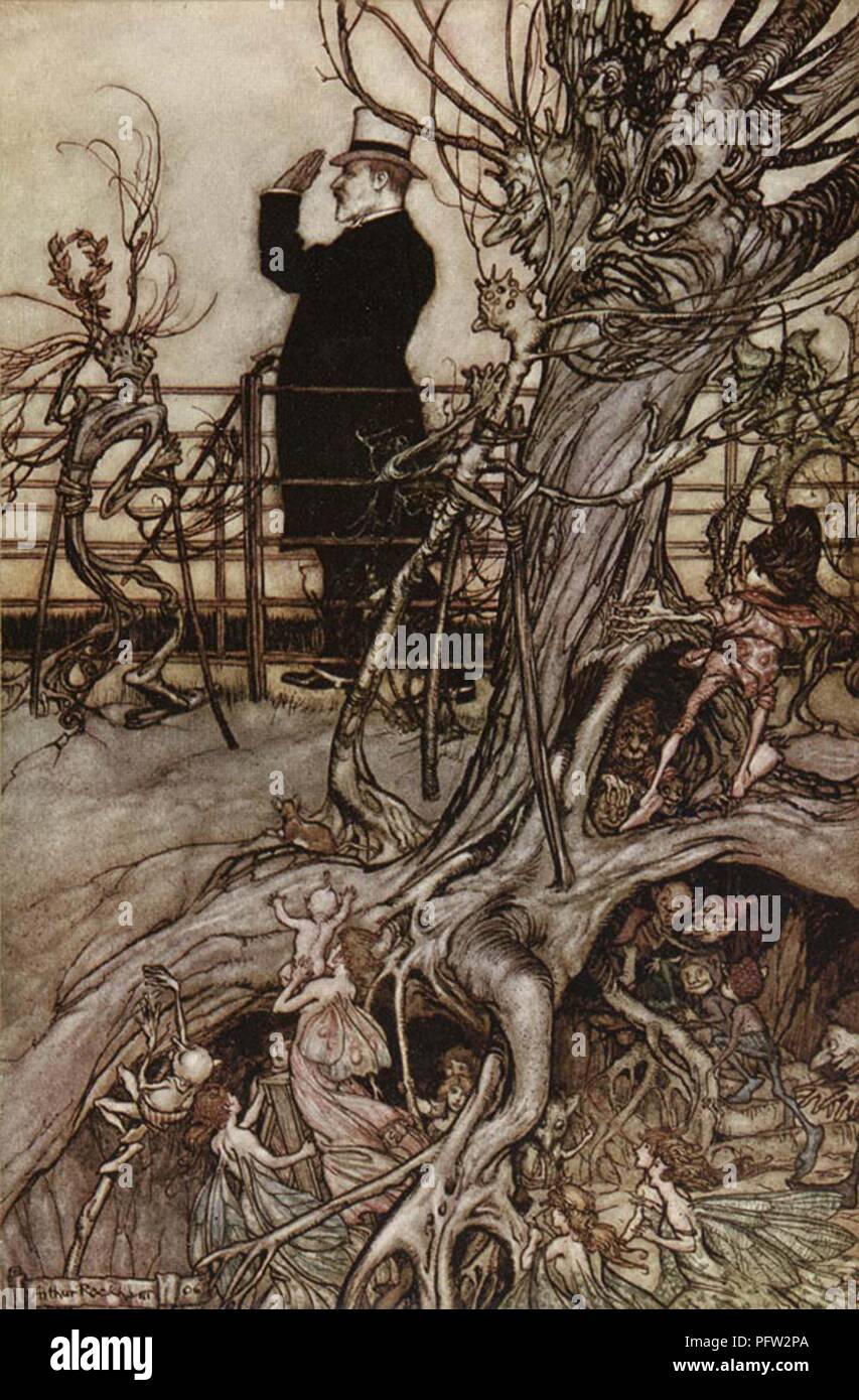 Vintage illustration by Arthur Rackham Stock Photo - Alamy