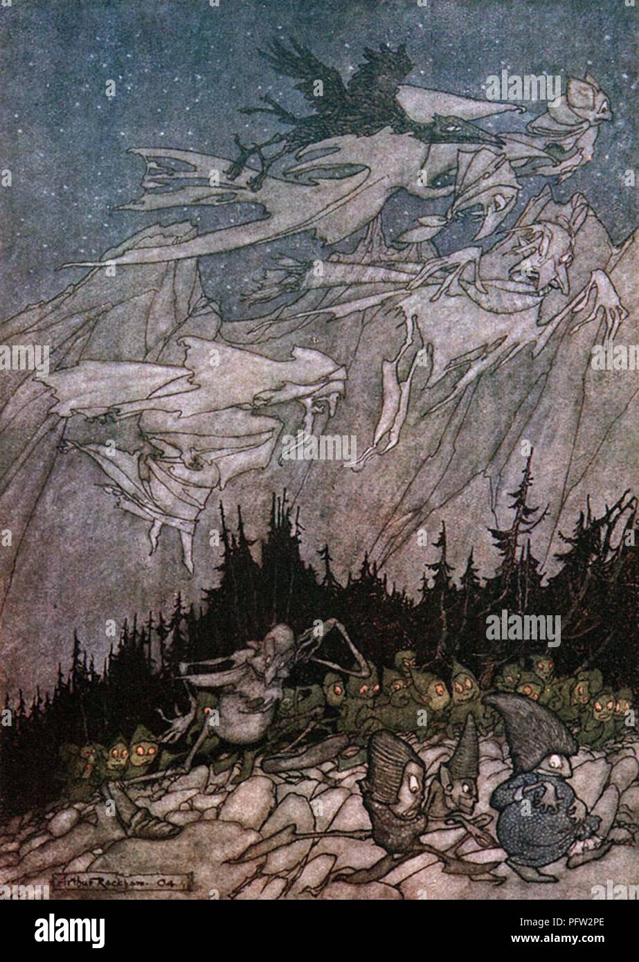 Vintage illustration by Arthur Rackham Stock Photo - Alamy