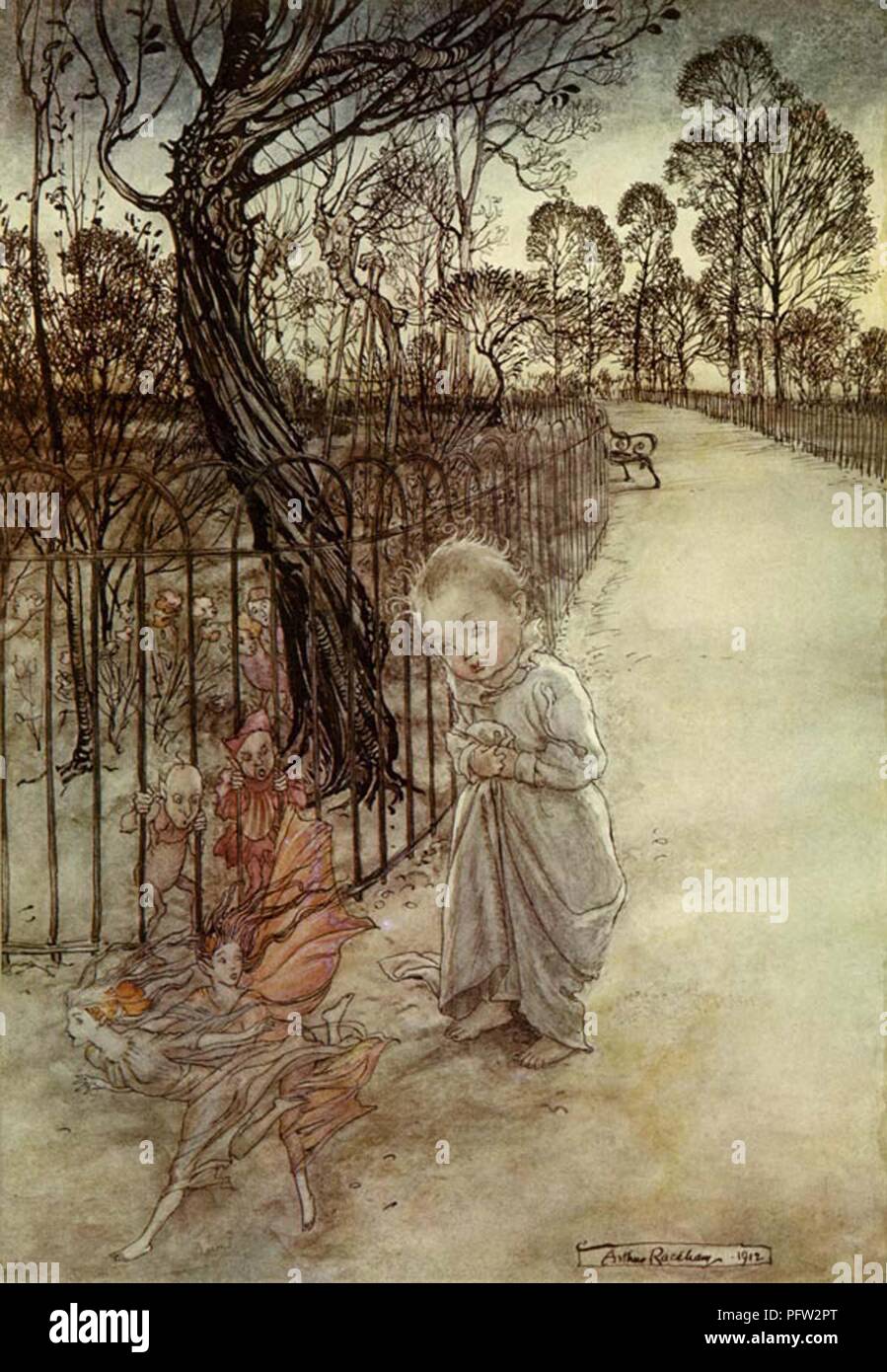 Vintage illustration by Arthur Rackham Stock Photo - Alamy