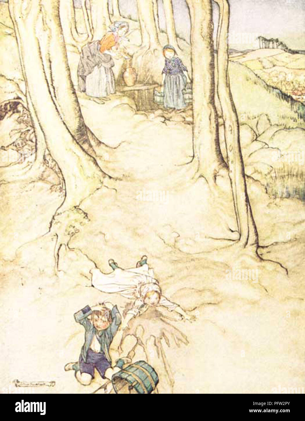 Vintage illustration by Arthur Rackham Stock Photo - Alamy