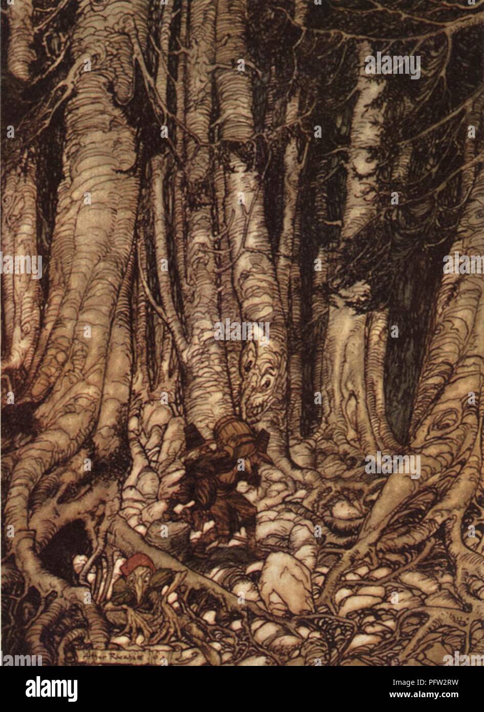 Vintage illustration by Arthur Rackham Stock Photo - Alamy