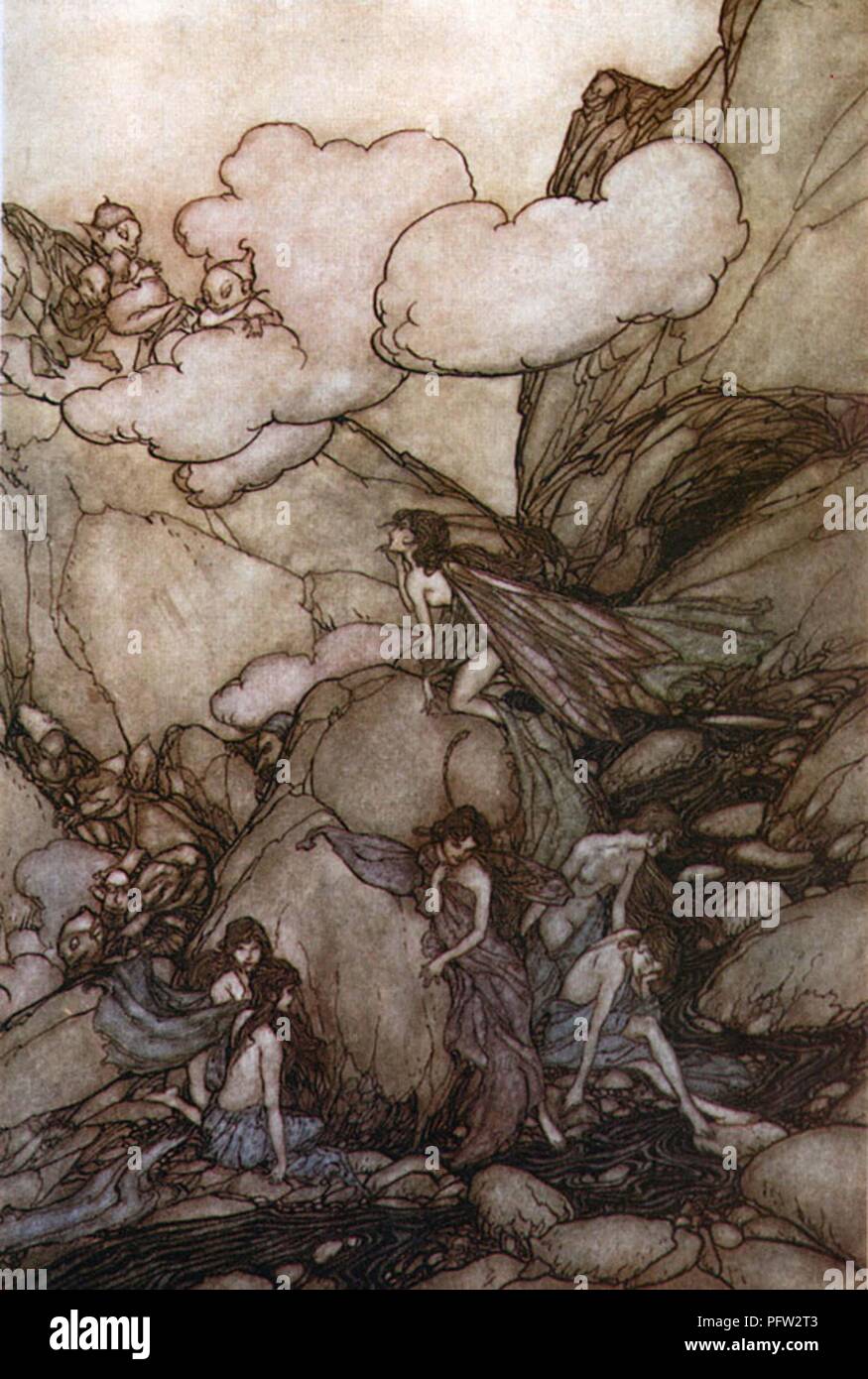 Vintage illustration by Arthur Rackham Stock Photo - Alamy