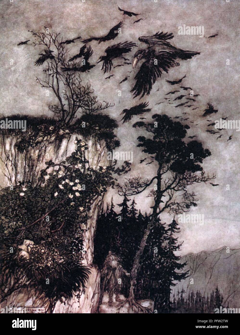 Vintage illustration by Arthur Rackham Stock Photo - Alamy