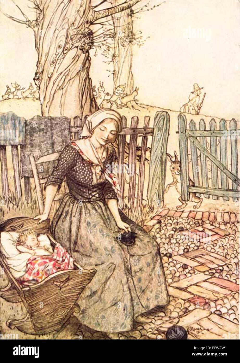 Vintage illustration by Arthur Rackham Stock Photo - Alamy