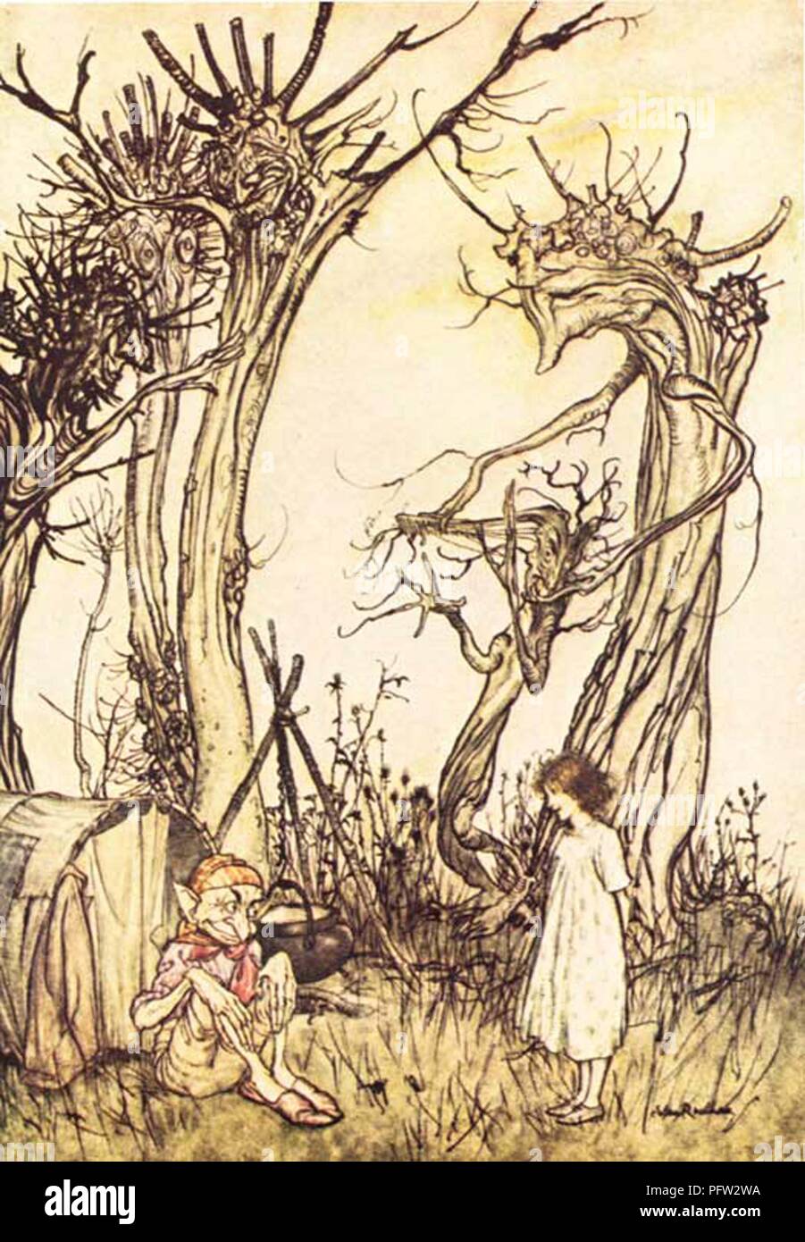 Vintage illustration by Arthur Rackham Stock Photo - Alamy