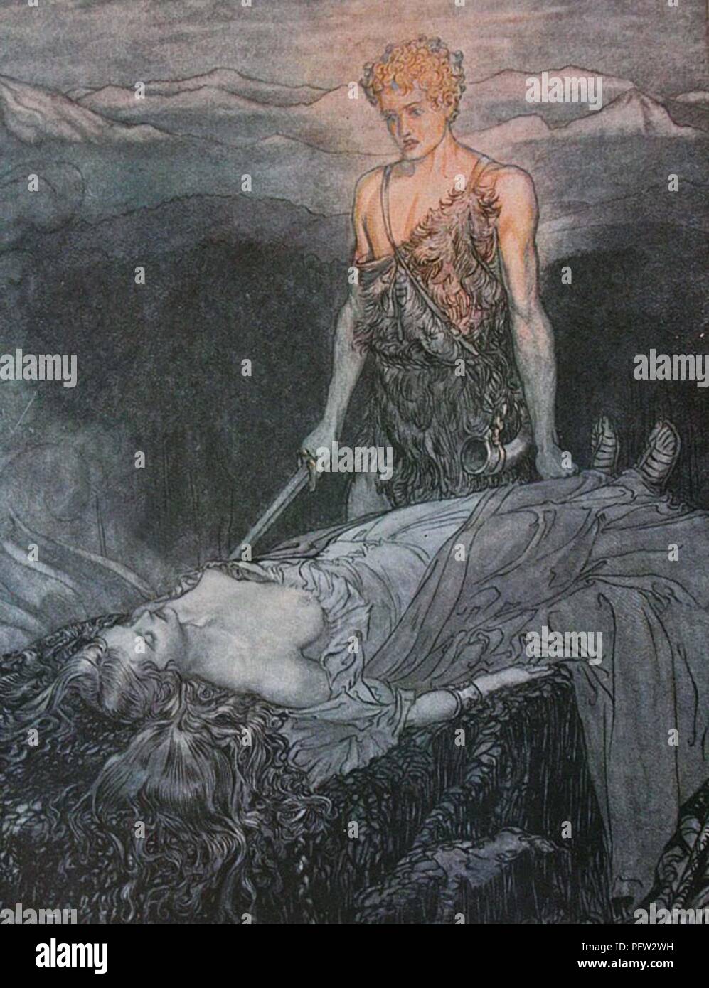 Vintage illustration by Arthur Rackham Stock Photo - Alamy