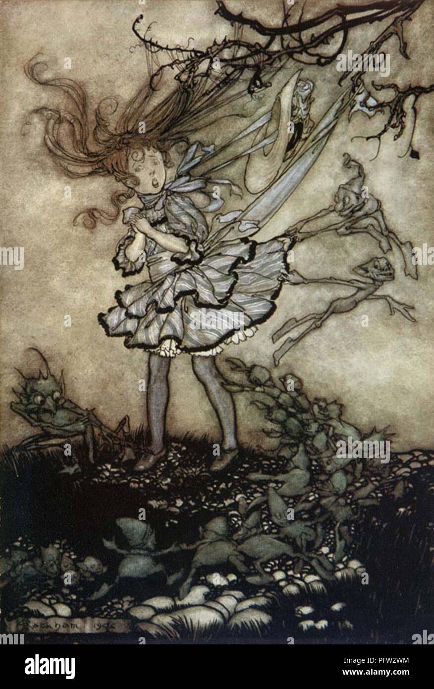 Vintage illustration by Arthur Rackham Stock Photo - Alamy