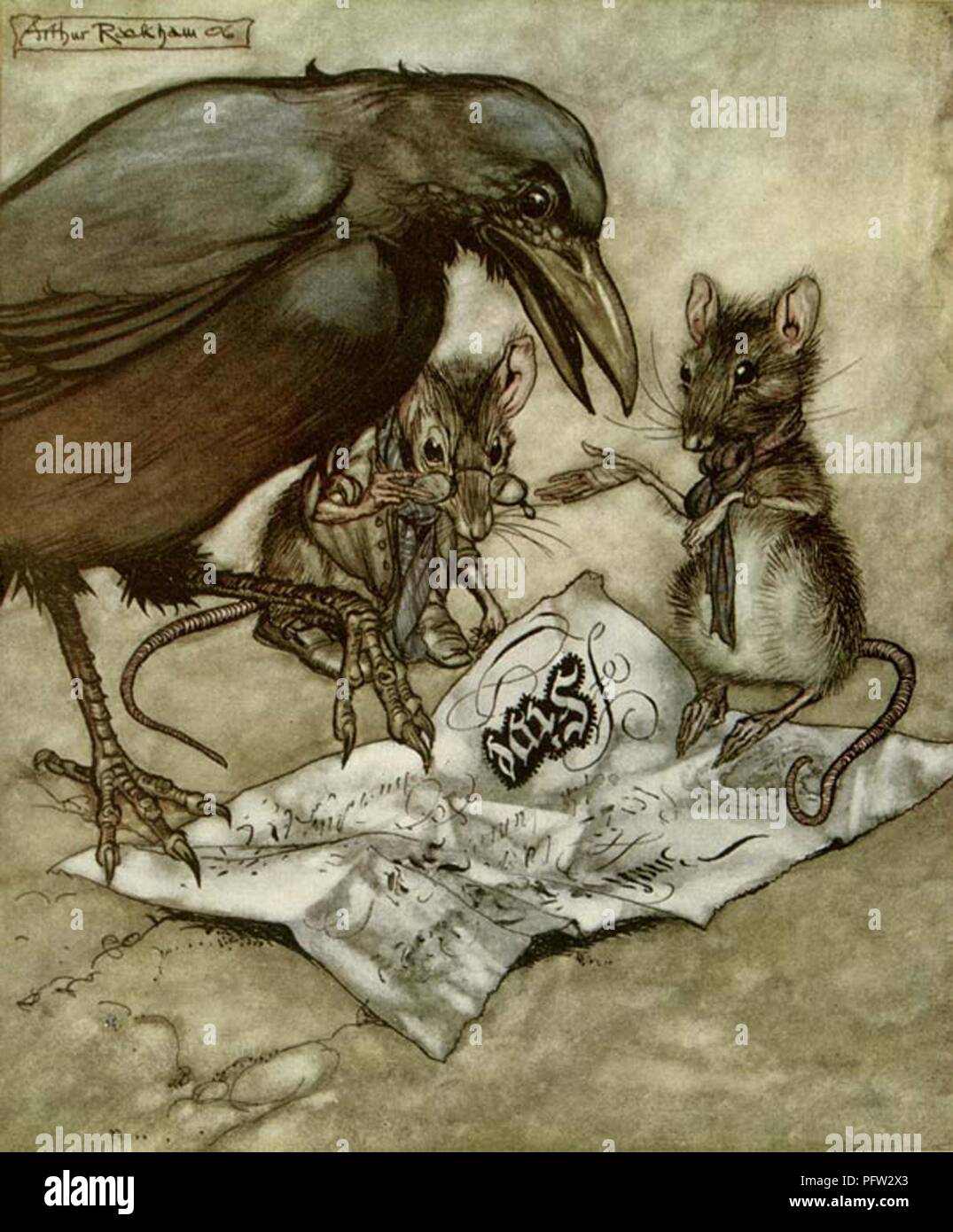 Vintage illustration by Arthur Rackham Stock Photo - Alamy