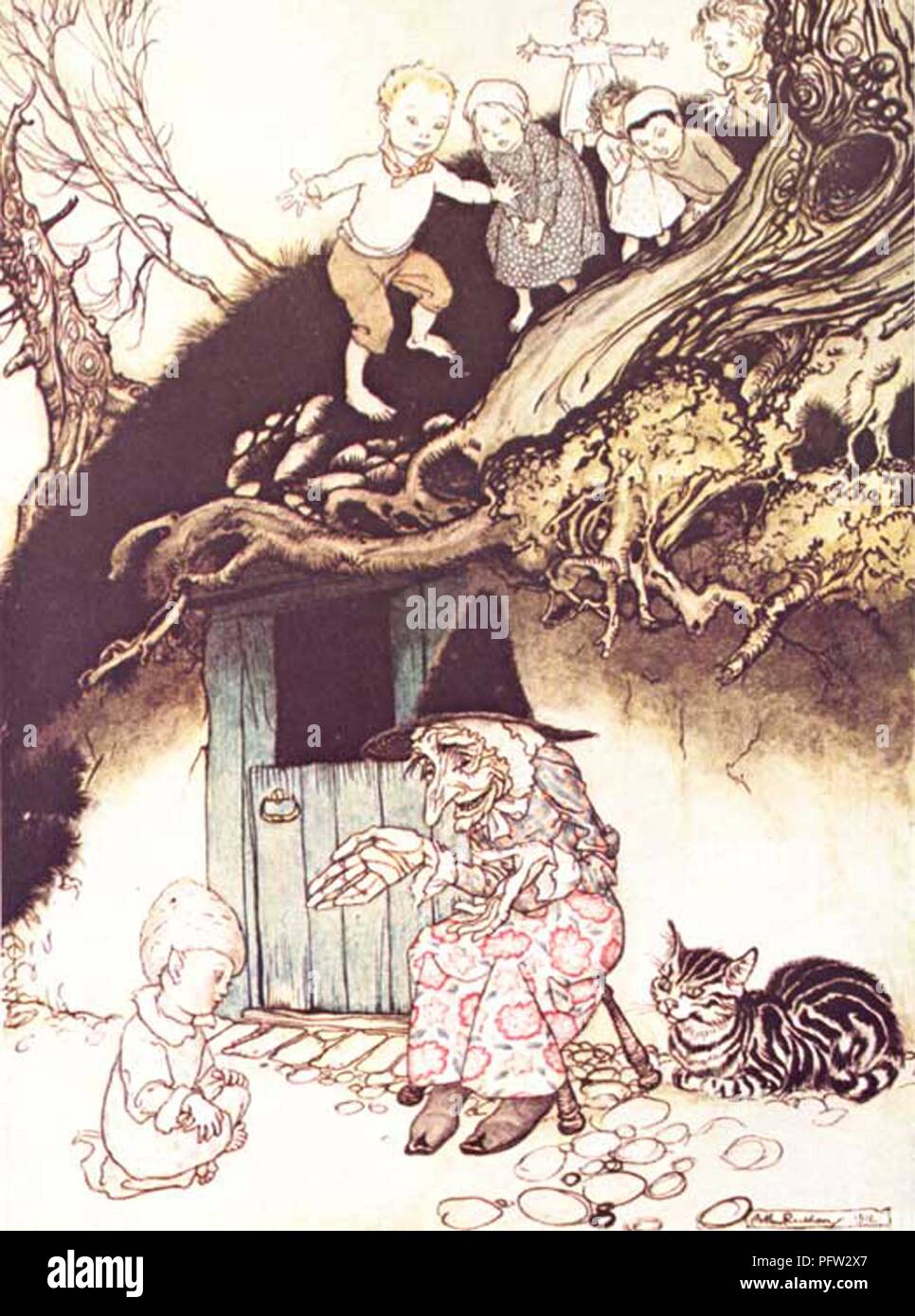 Vintage illustration by Arthur Rackham Stock Photo - Alamy