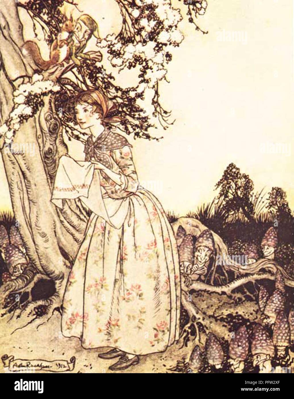 Vintage illustration by Arthur Rackham Stock Photo - Alamy