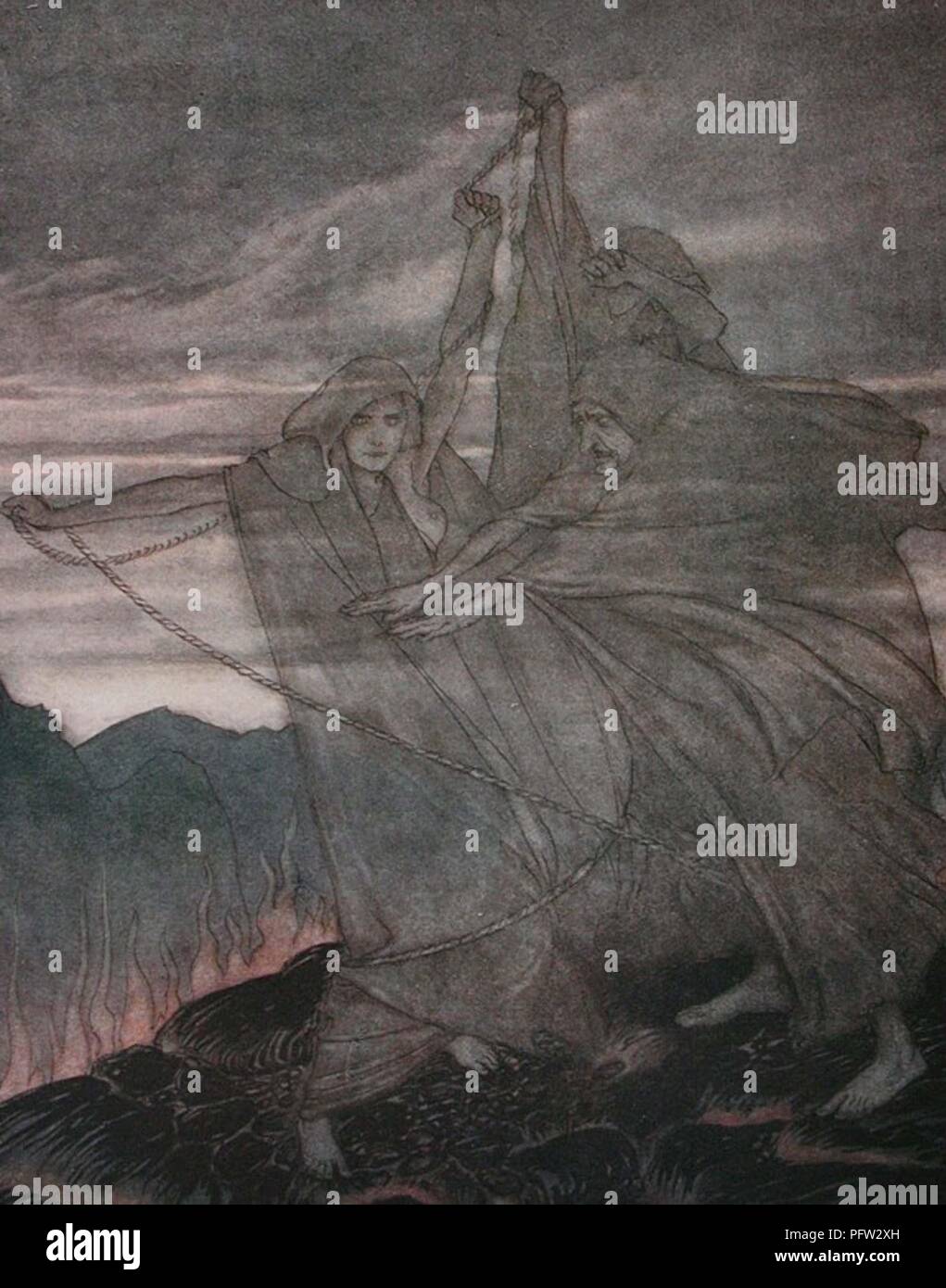 Vintage illustration by Arthur Rackham Stock Photo - Alamy