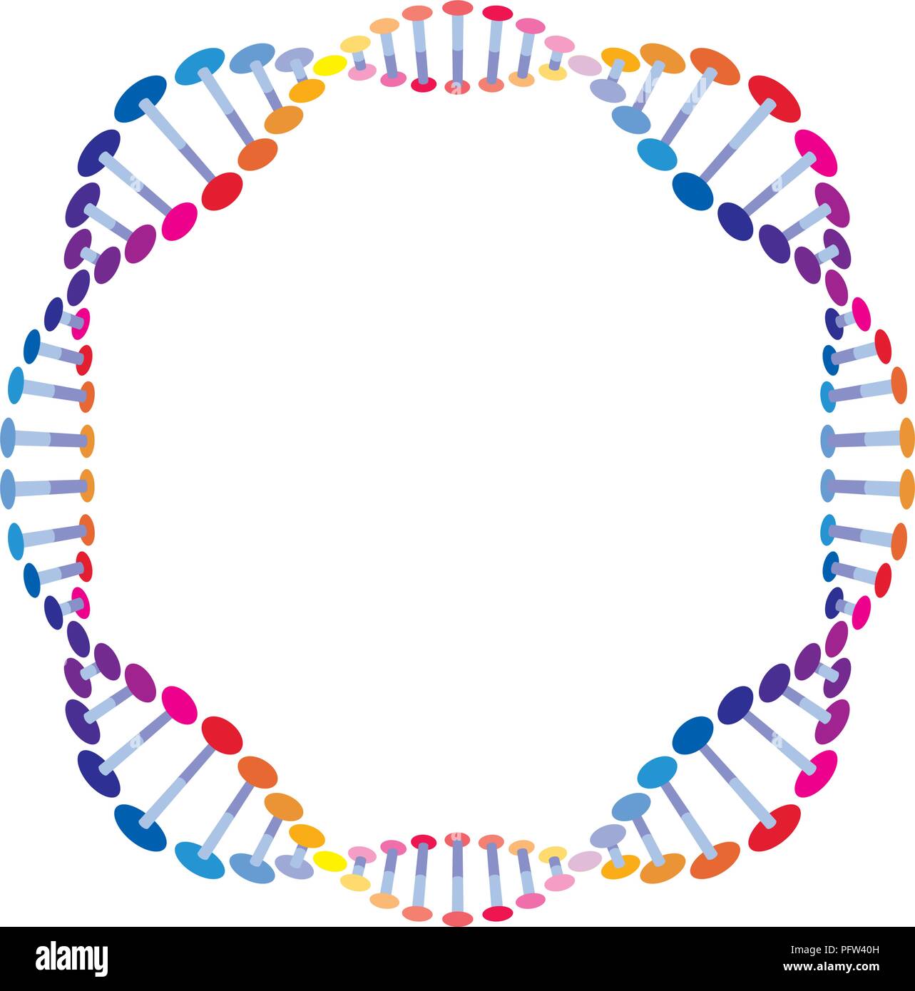 circular dna chain science icon Stock Vector Image & Art - Alamy