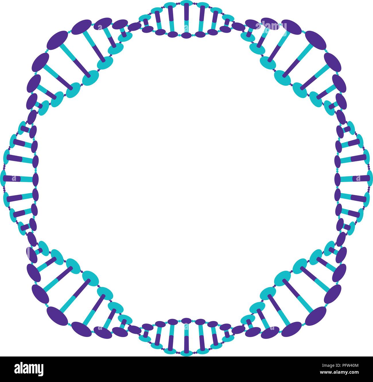 circular dna chain science icon Stock Vector Image & Art - Alamy