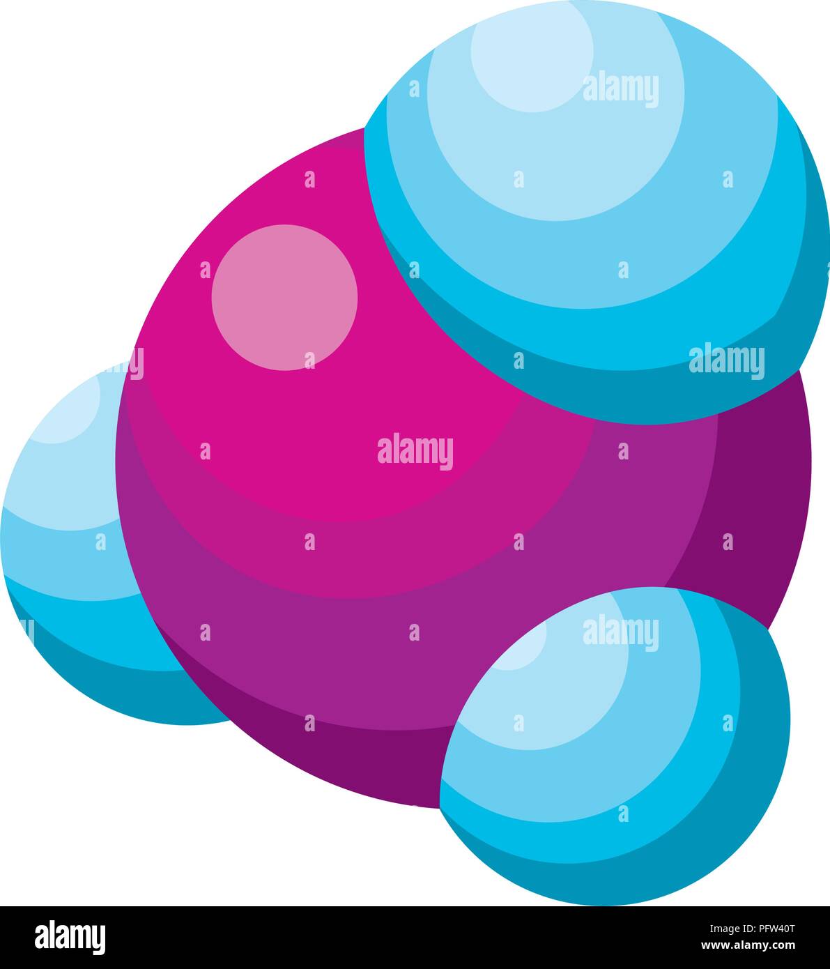 Alcohol molecule model Stock Vector Images - Alamy
