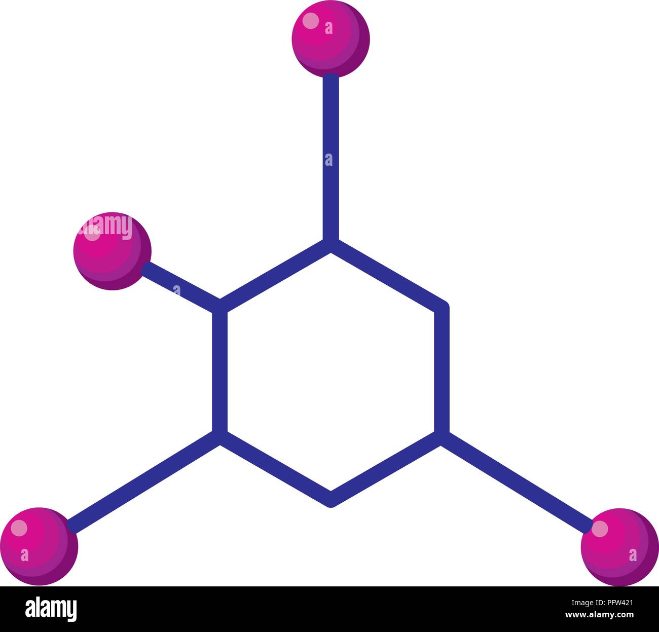 structure molecular science icon Stock Vector Image & Art - Alamy