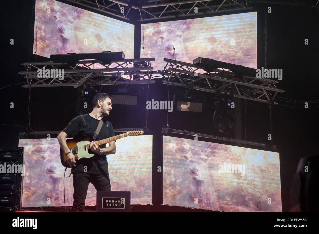 NOVI SAD, SERBIA - JULY 14, 2018: Burak Yeter, a Dutch Turkish DJ ...